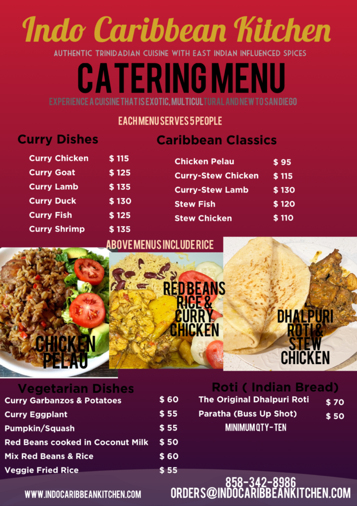 menu – Indo Caribbean Kitchen